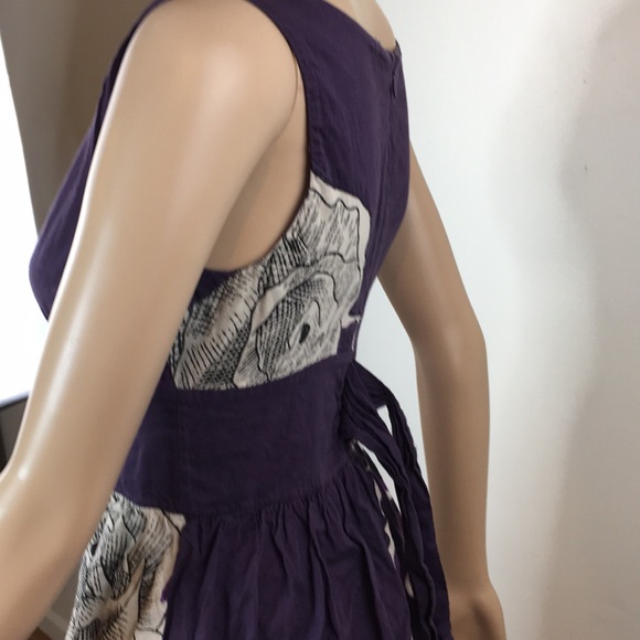 Anthropologie | Dresses | Anthropologie Lithe Purple Dress Sz O 0 ...